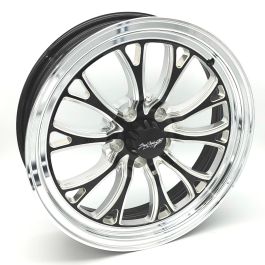 Boyd Coddington Bristol Wheels Front runners 17x4.5 Gloss Black Milled ...