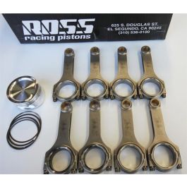 Toyota 3UZ-FE V8 Spool H Beam Conrods and Ross Racing Forged Pistons